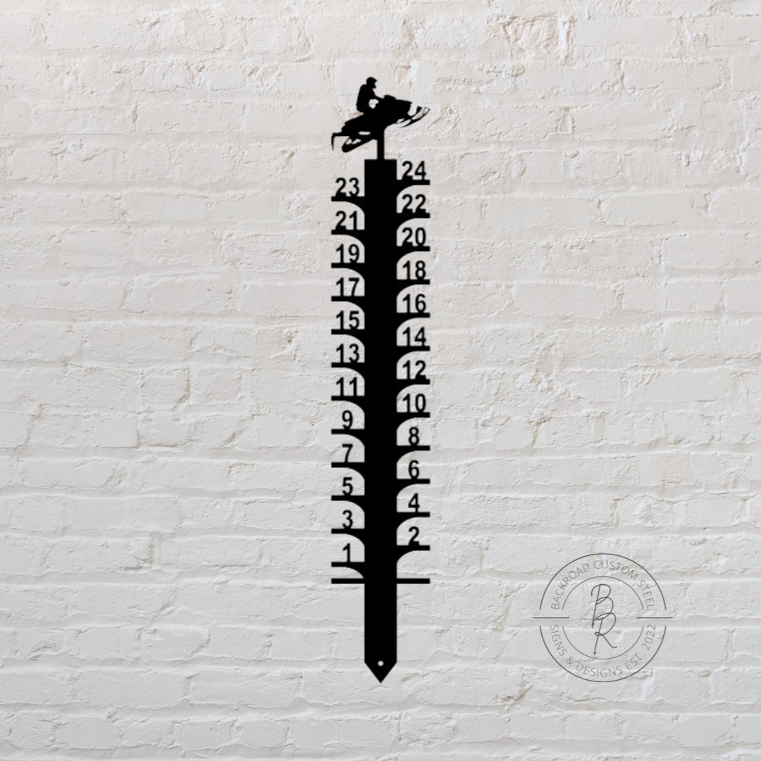 Snow Depth Gauge | BACKROAD CUSTOM STEEL SIGNS & DESIGNS