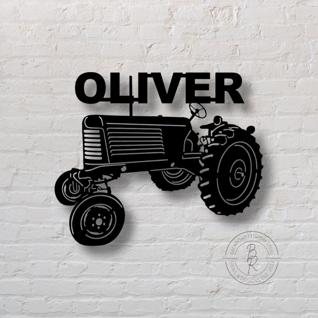 Oliver tractor 24"x20" | BACKROAD CUSTOM STEEL SIGNS & DESIGNS