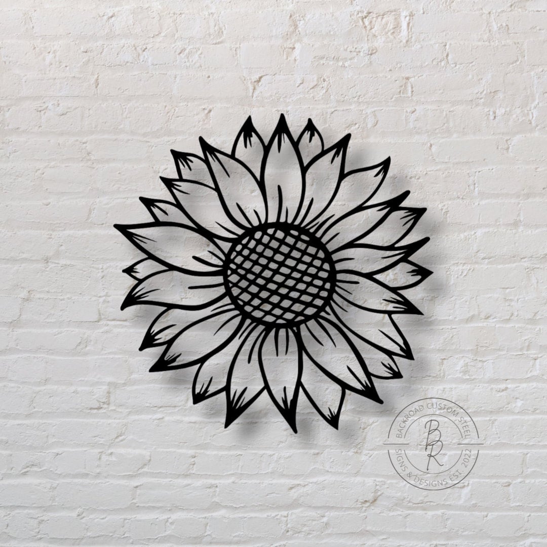 Small sunflower | BACKROAD CUSTOM STEEL SIGNS & DESIGNS