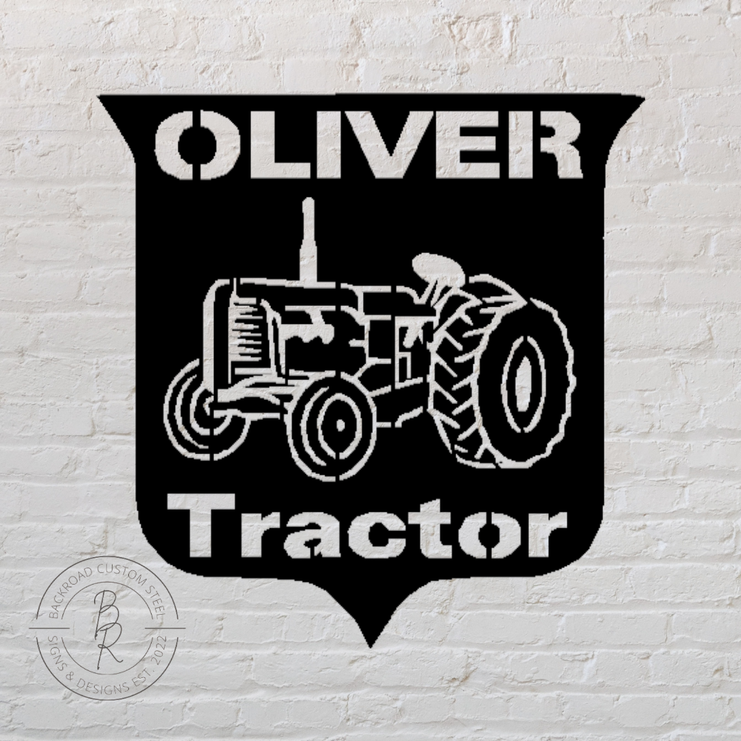 Oliver tractor sign | BACKROAD CUSTOM STEEL SIGNS & DESIGNS