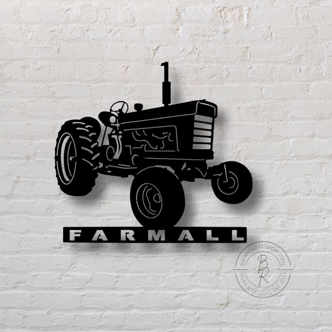 Farmall tractor 24"x22" | BACKROAD CUSTOM STEEL SIGNS & DESIGNS