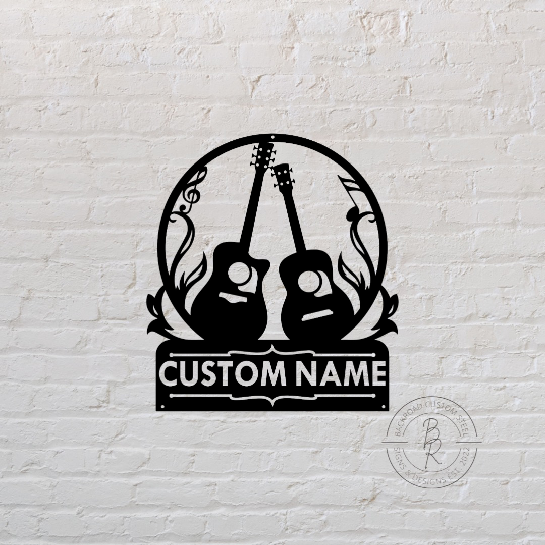 Personalized Guitars | BACKROAD CUSTOM STEEL SIGNS & DESIGNS